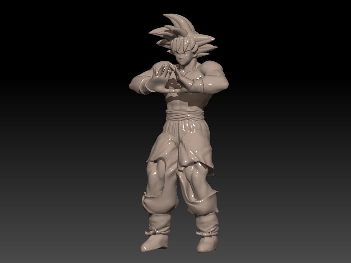 DRAGON BALL GOKU DOING KIKOHO 3D model 3D printable | CGTrader