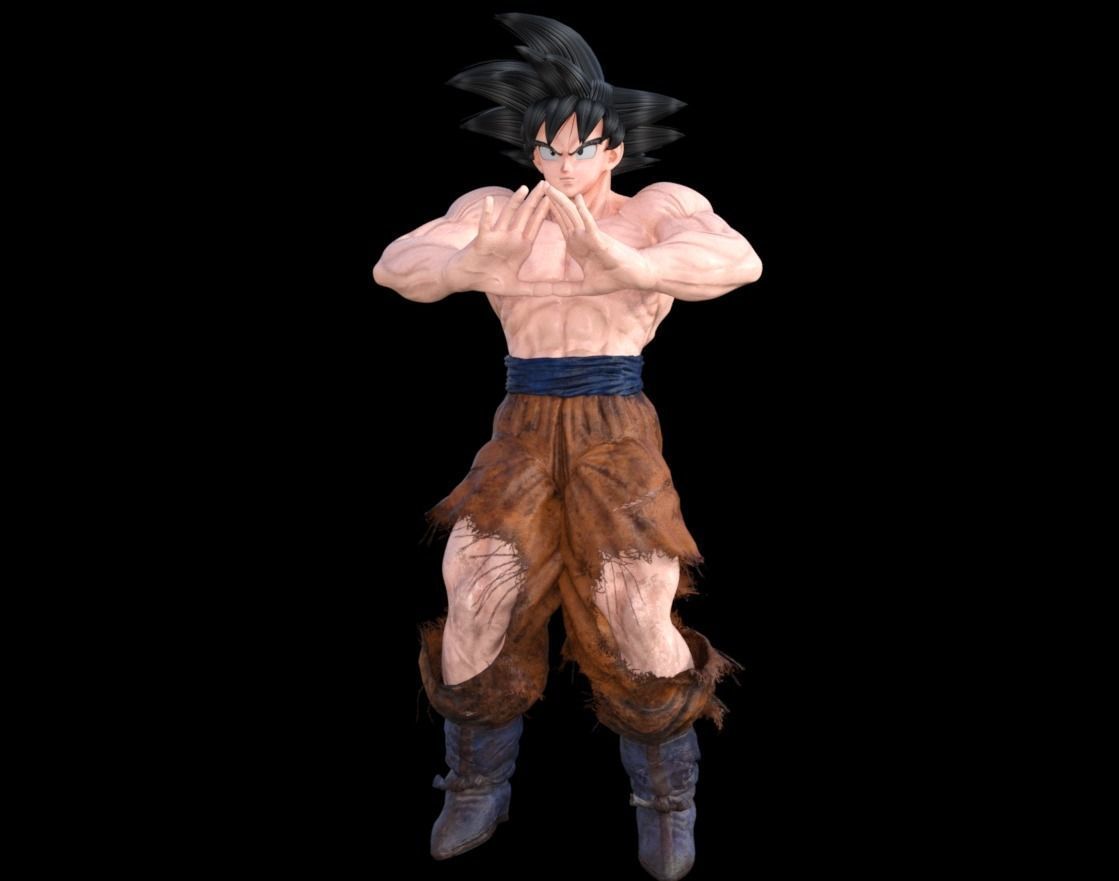 DRAGON BALL GOKU DOING KIKOHO 3D model 3D printable | CGTrader