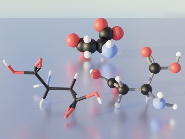 3D molecular model of amino acids 3D model rigged | CGTrader