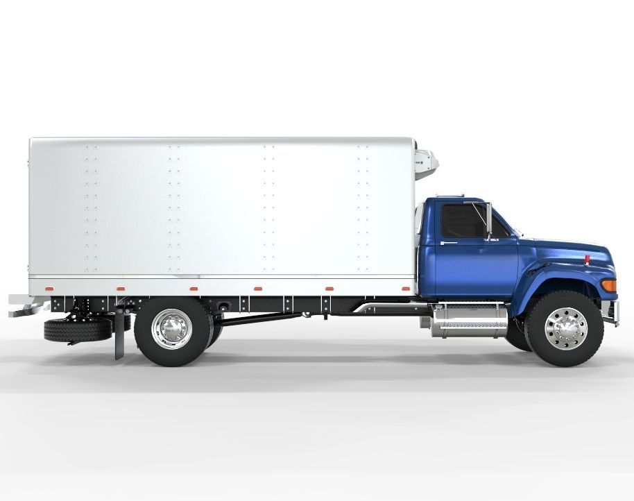 Generic Truck With Fiber Cava 3D model | CGTrader