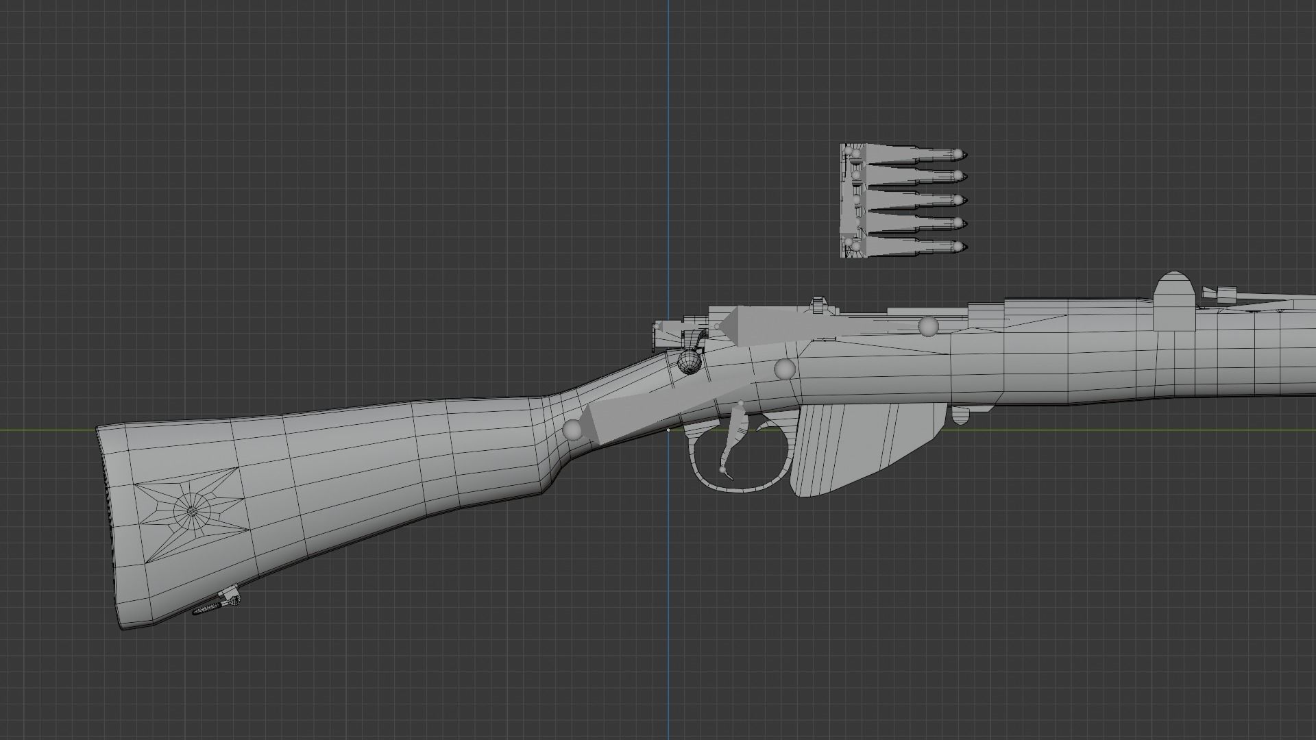 Lee Enfield MK3 Rifle - Game Ready free VR / AR / low-poly 3D model ...