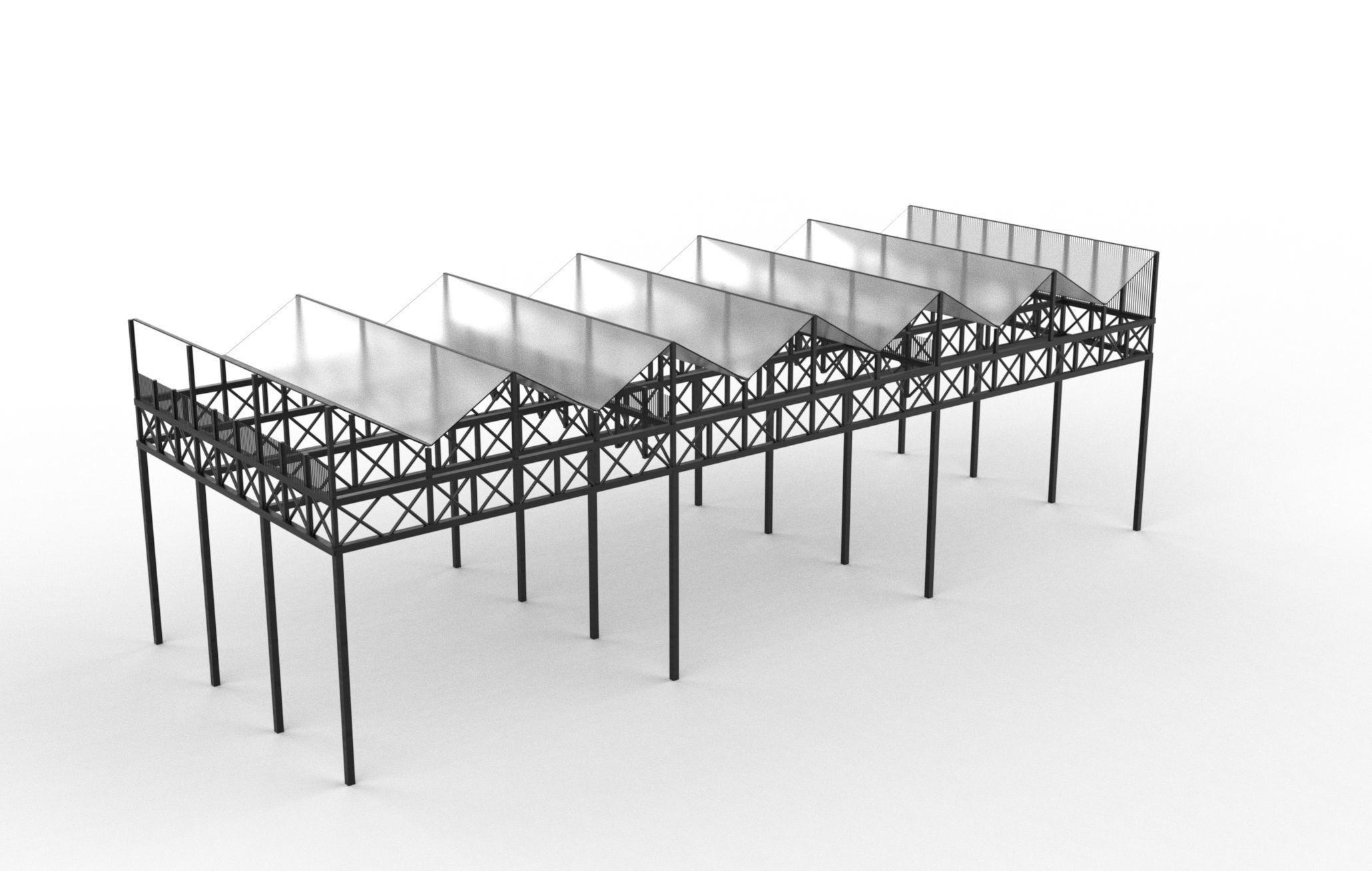 Car Parking Structure 3D model animated | CGTrader