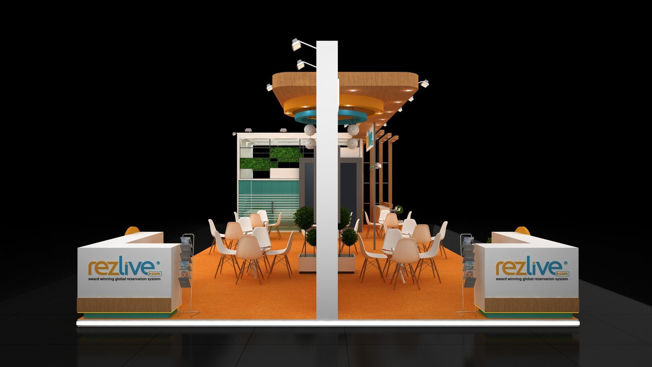 14mtr x 7mtr 4side open exhibition model 3D model 3D printable | CGTrader