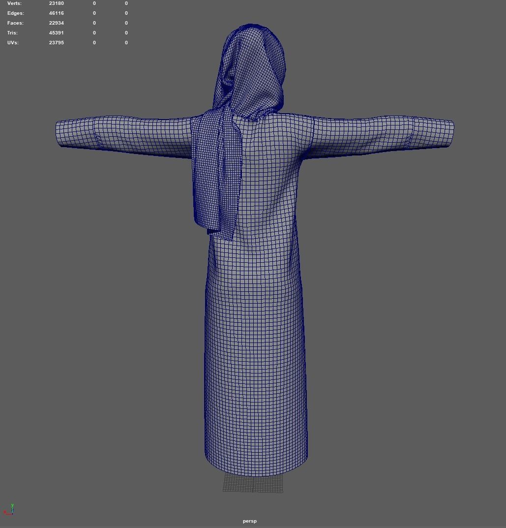 3D model Traditional Saudi Arabian Clothes - Male and Female VR / AR ...