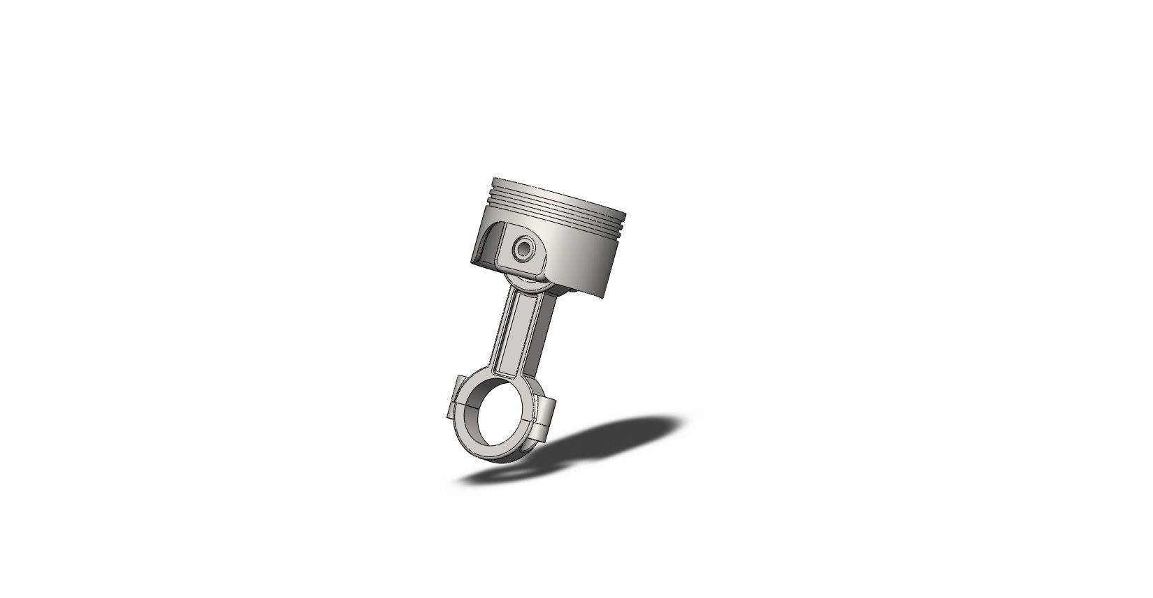 Piston with rod 3D model 3D model animated | CGTrader