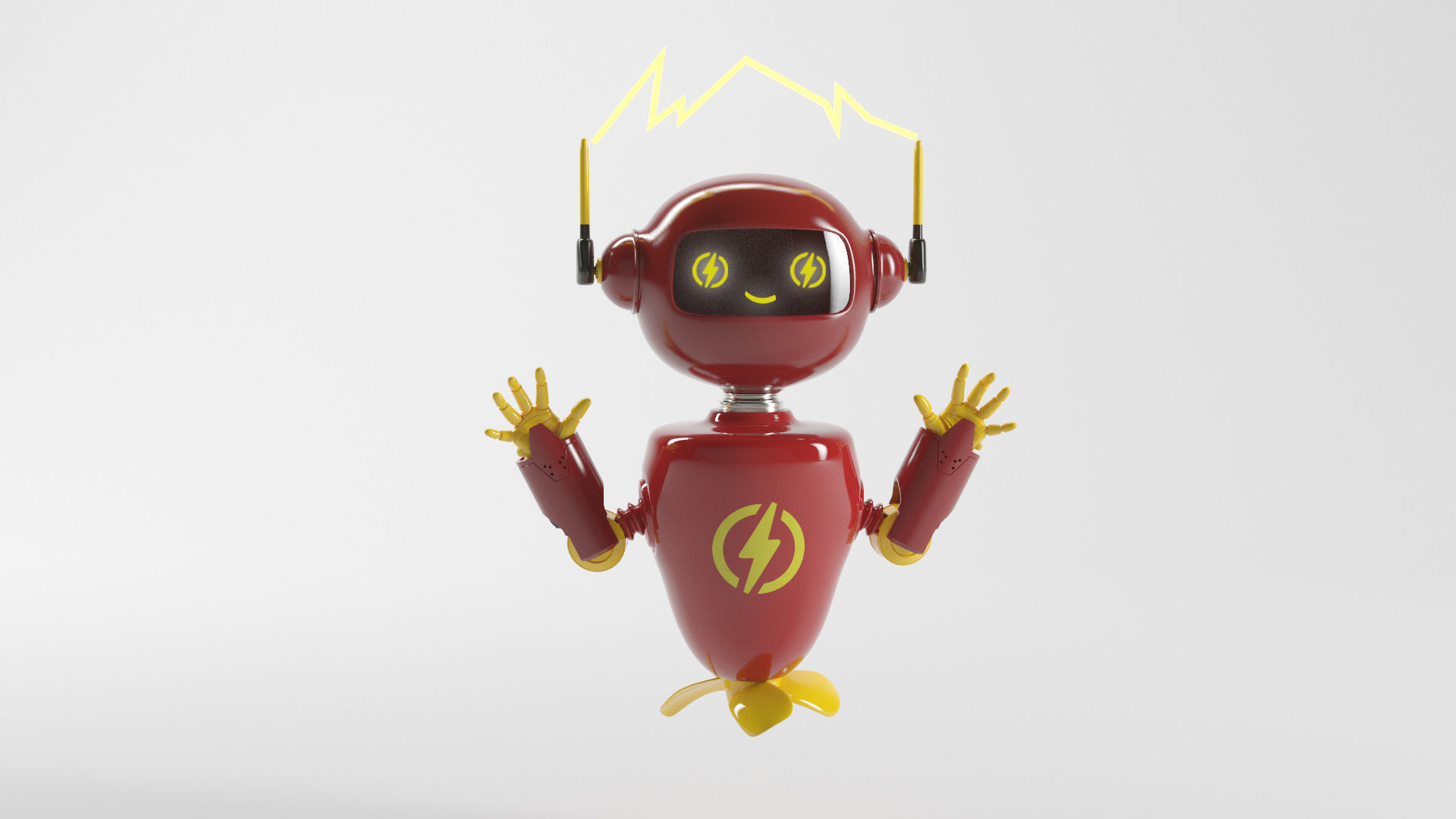 3D model ROBOT FLASH ELECTRIC VR / AR / low-poly | CGTrader