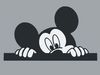 Mickey Mouse Peeking 3D model 3D printable | CGTrader