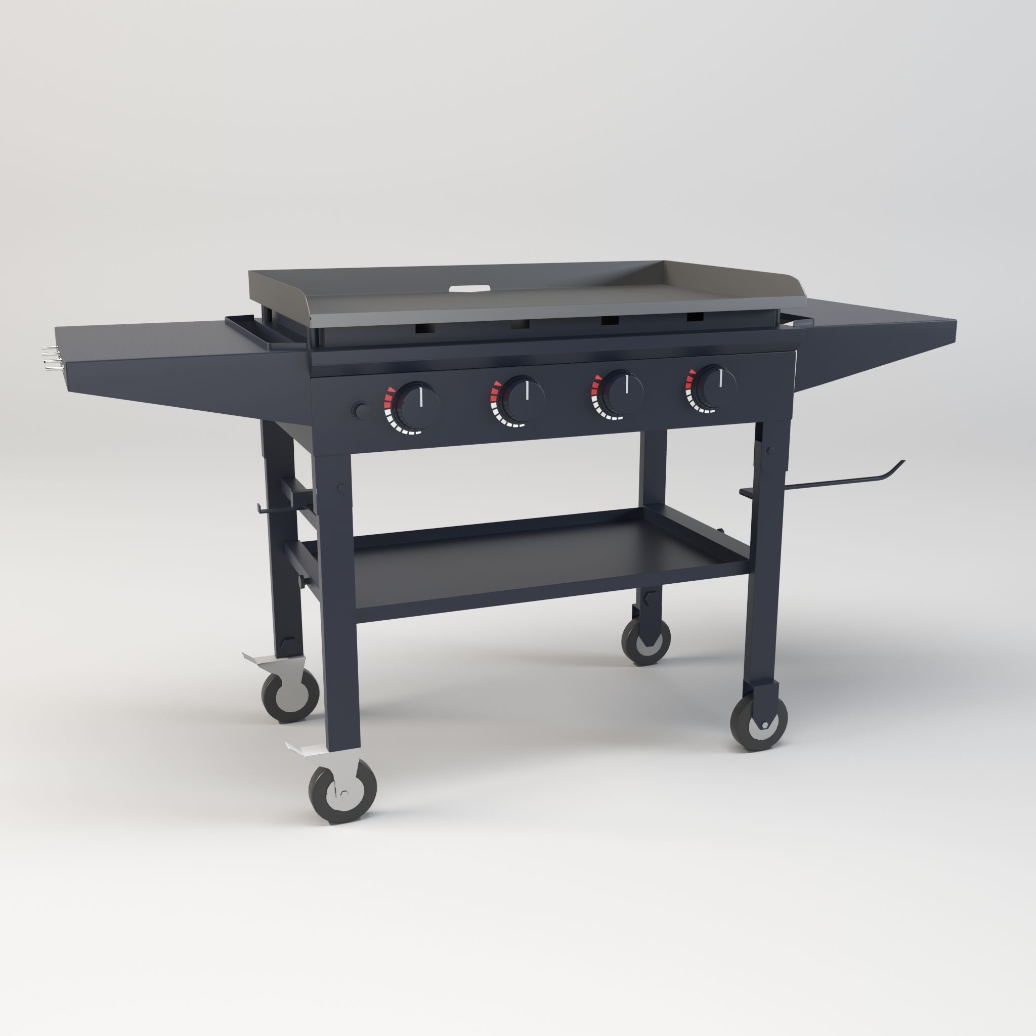 3D model Gas Grill Griddle Station VR / AR / low-poly | CGTrader