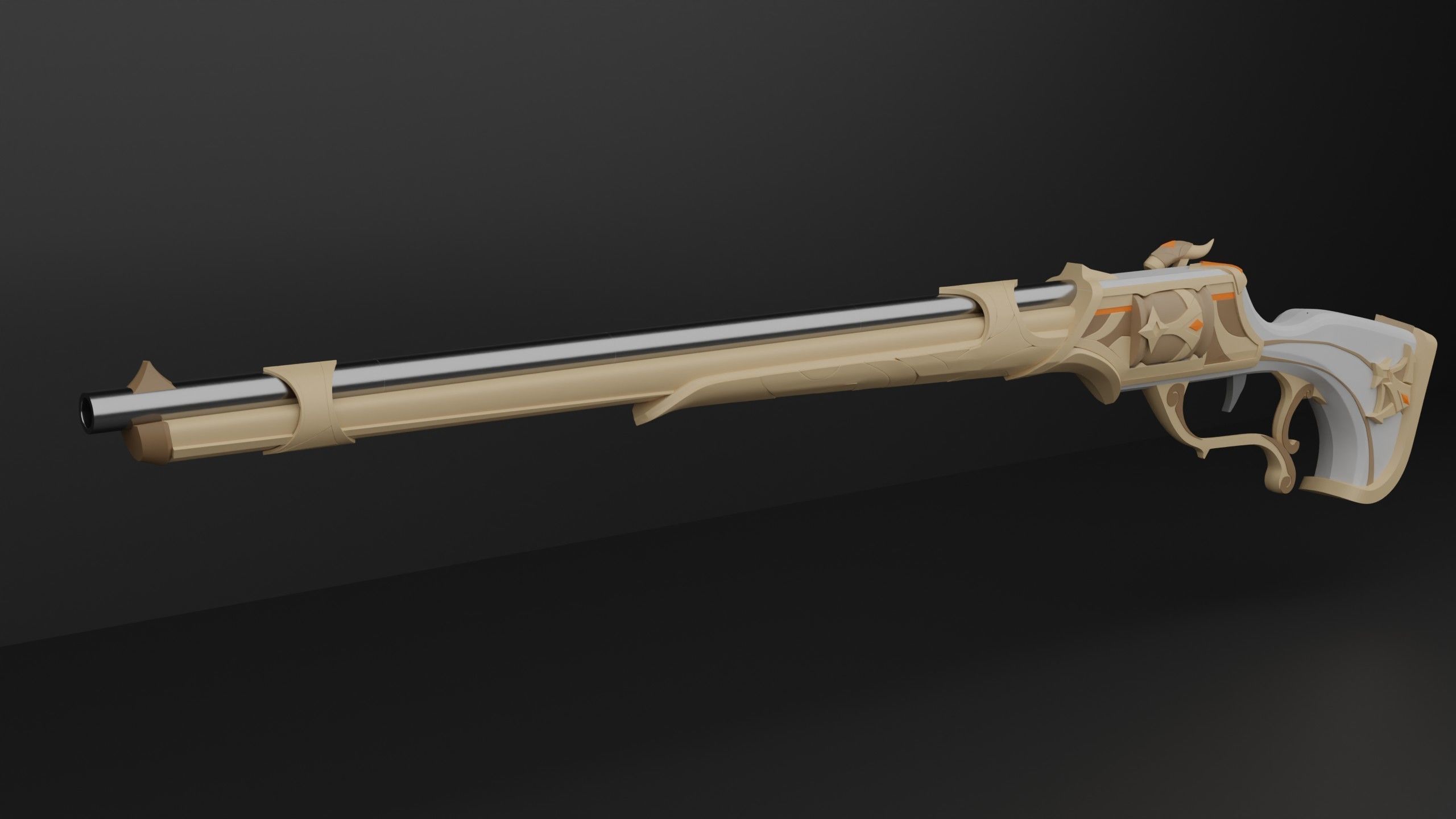 Genshin impact Chevreuse Gun 3d print model 3D model 3D printable ...