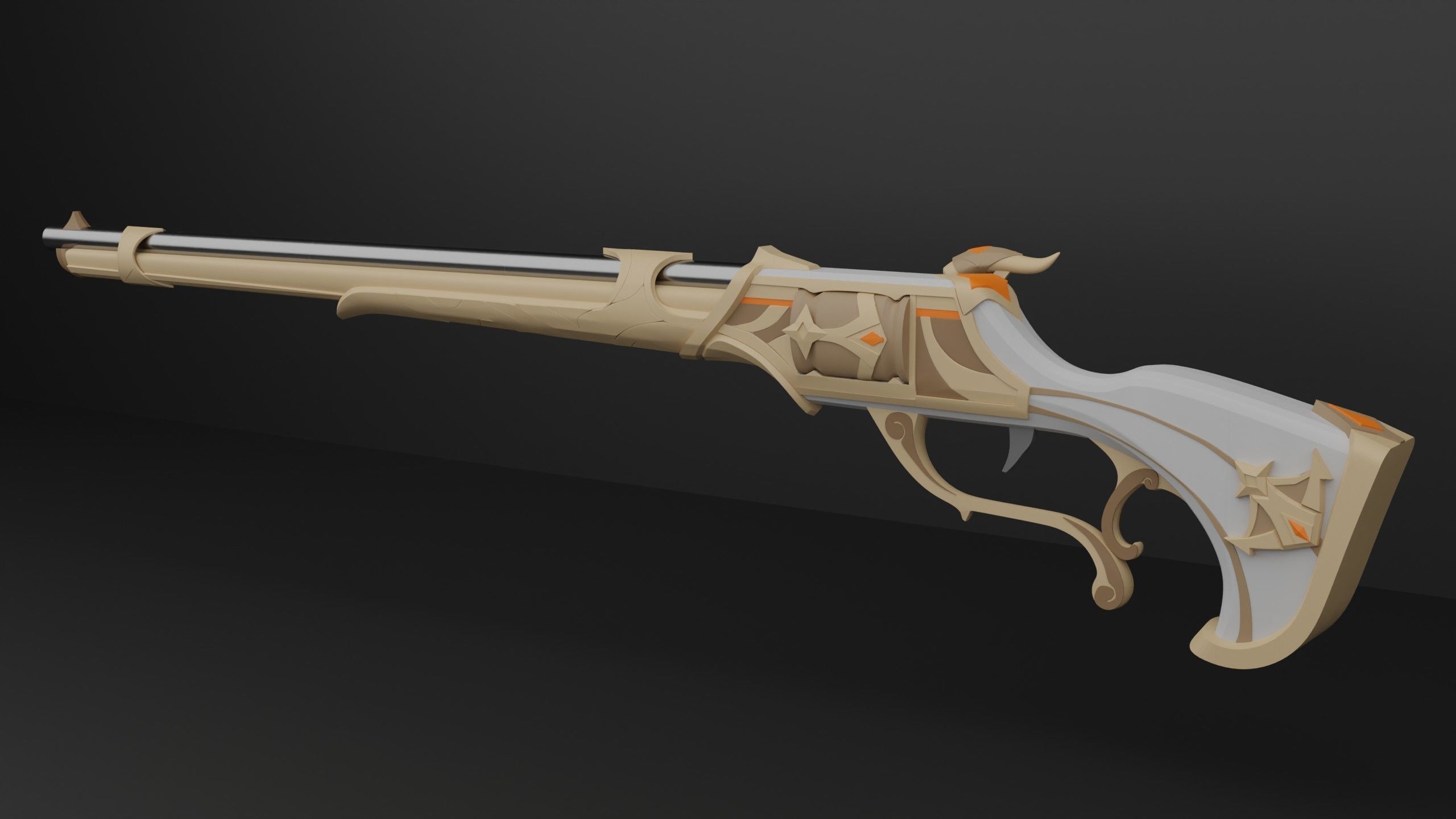 Genshin impact Chevreuse Gun 3d print model 3D model 3D printable ...