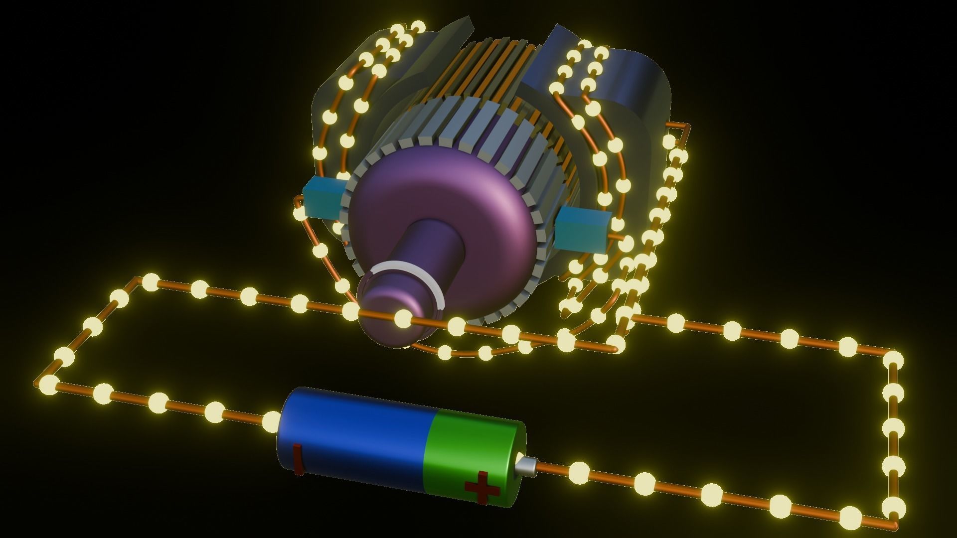 3D model SELF EXCITED DC MOTOR 3D MODEL VR / AR / low-poly | CGTrader