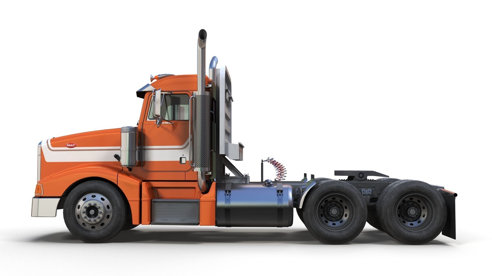 3D model Peterbilt 377 daycab truck VR / AR / low-poly | CGTrader