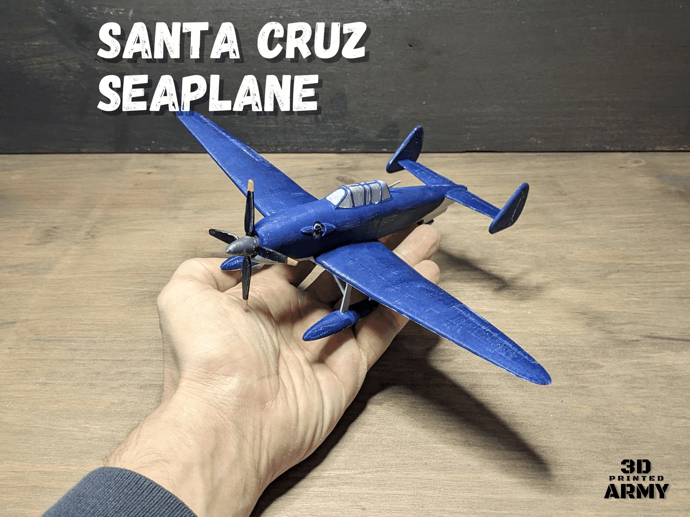 Santa cruz seaplane air racer - STL files for 3D printing free 3D model ...