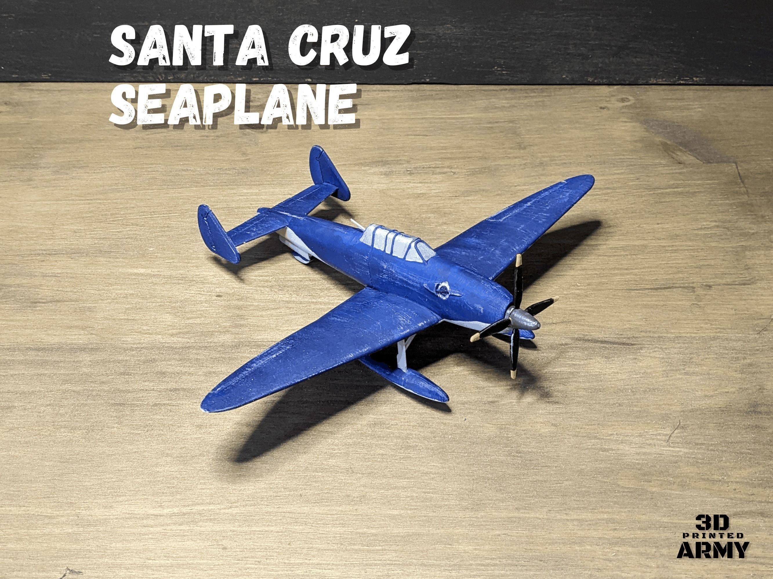 Santa cruz seaplane air racer - STL files for 3D printing free 3D model ...