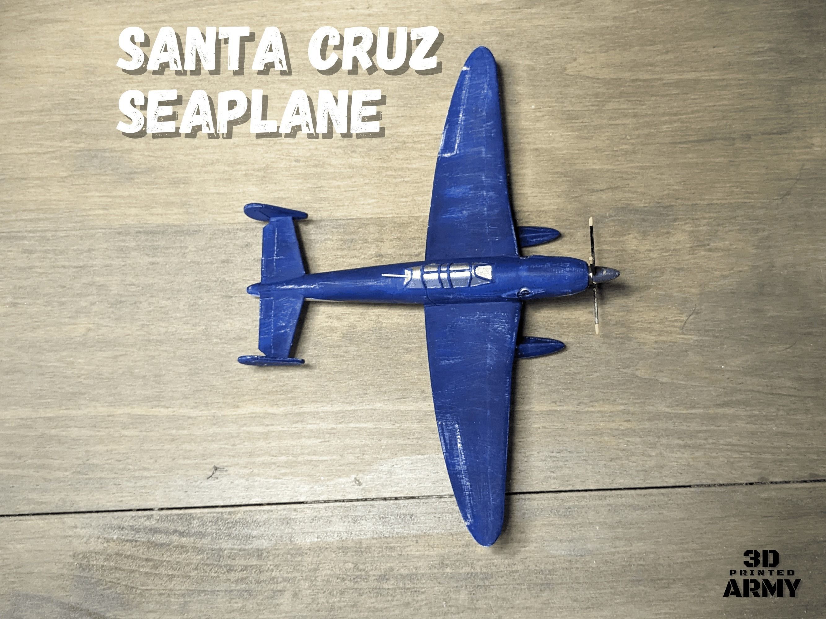 Santa cruz seaplane air racer - STL files for 3D printing free 3D model 3D printable | CGTrader
