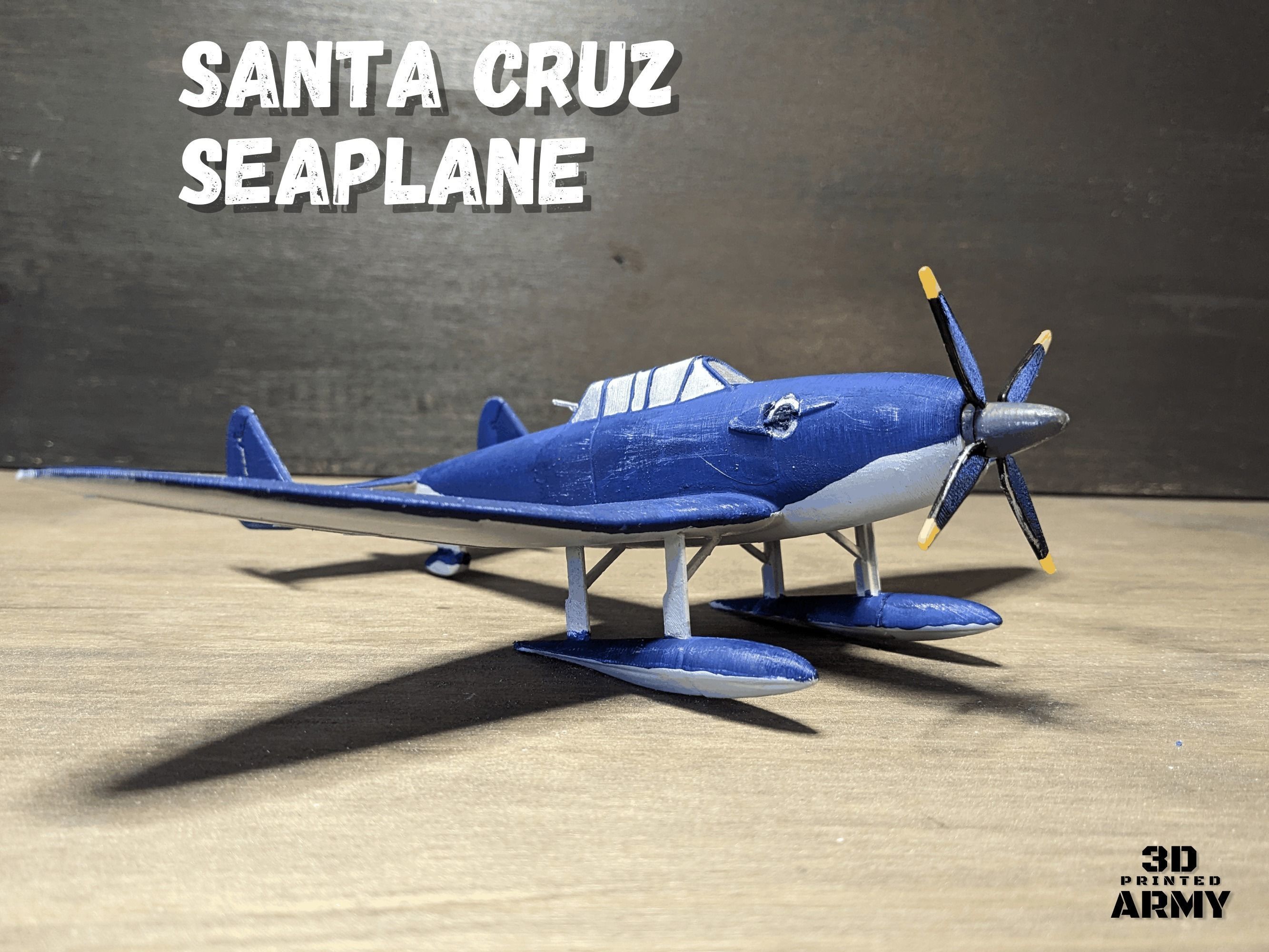 Santa cruz seaplane air racer - STL files for 3D printing free 3D model ...