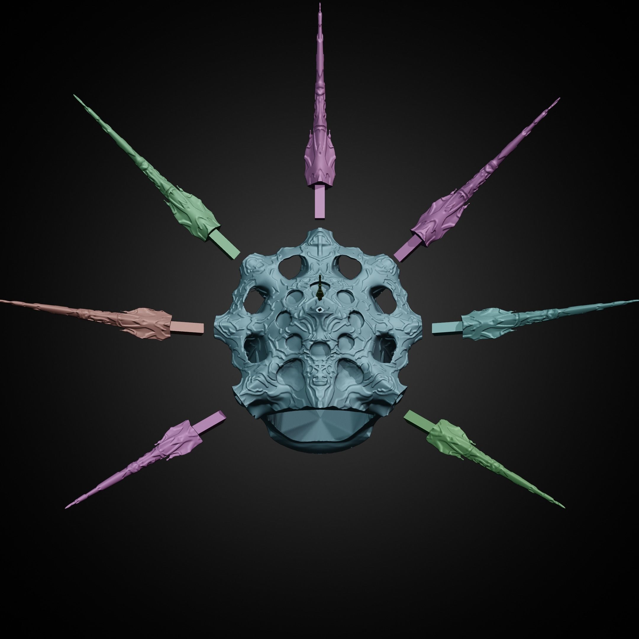 Dark Souls Dark Sun Gwyndolin Crown for Cosplay 3D model 3D printable ...