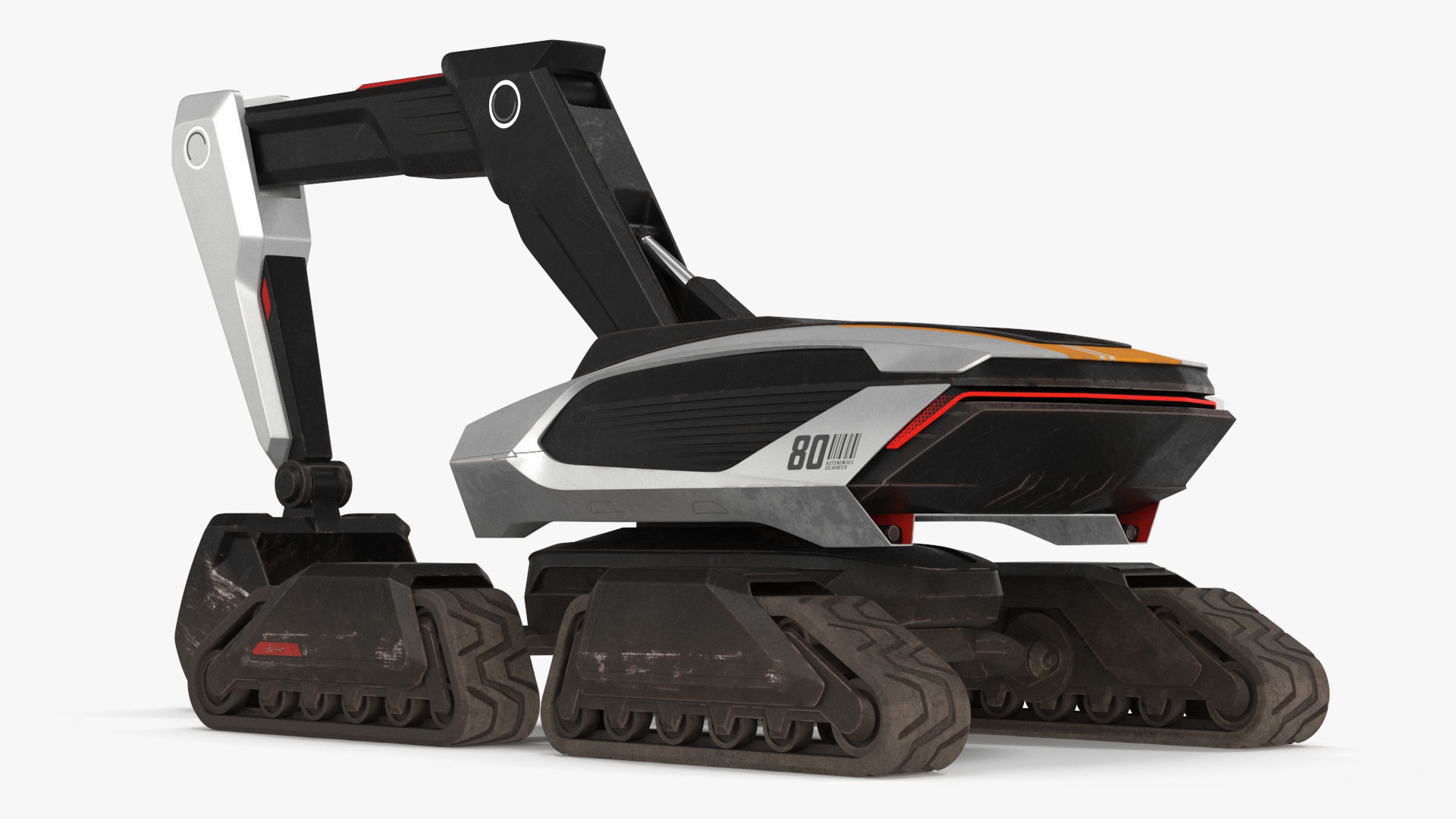 Excavator Futuristic Concept Old 3D model | CGTrader