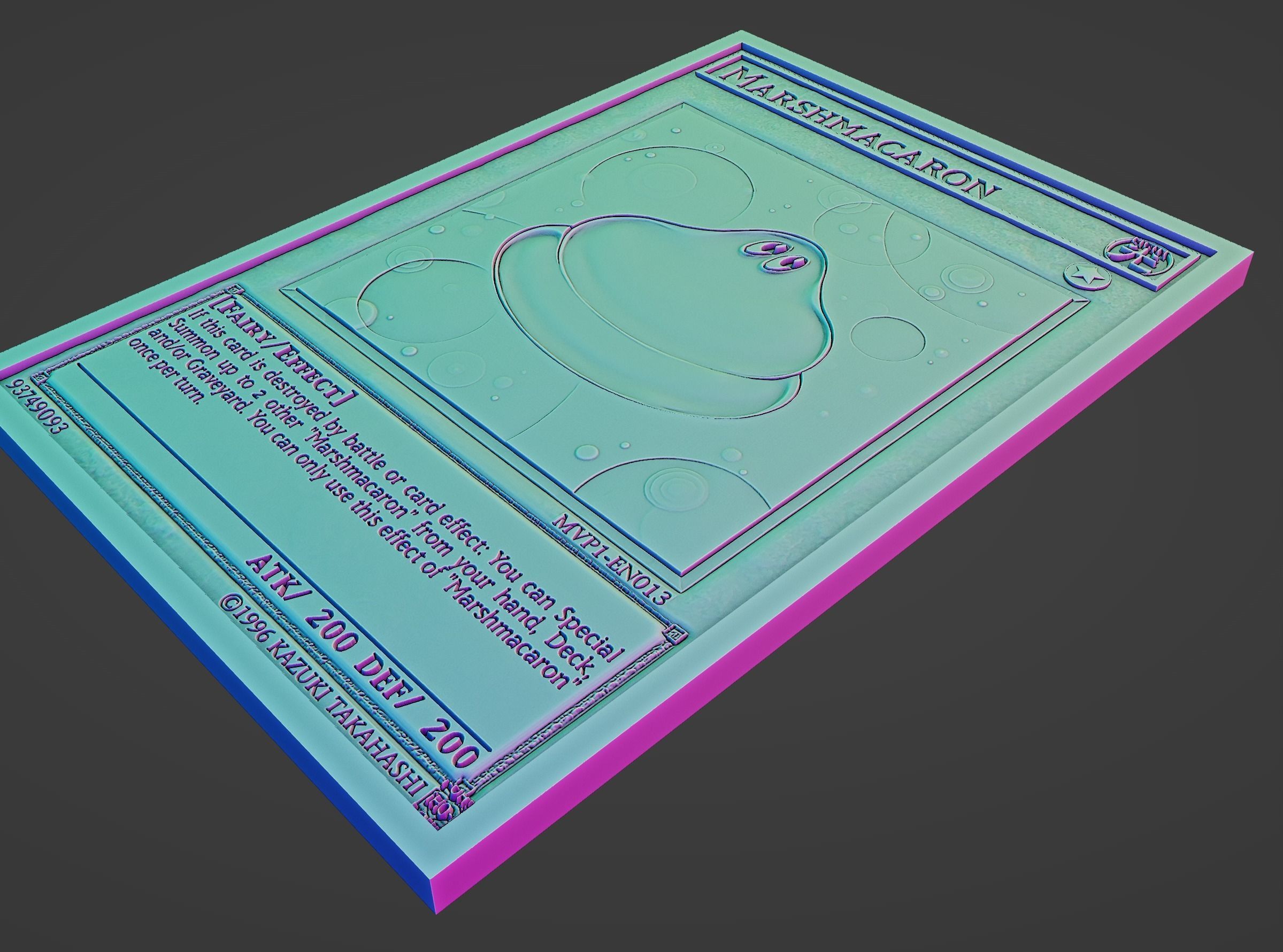 MARSHMACARON - YUGIOH free 3D model 3D printable | CGTrader