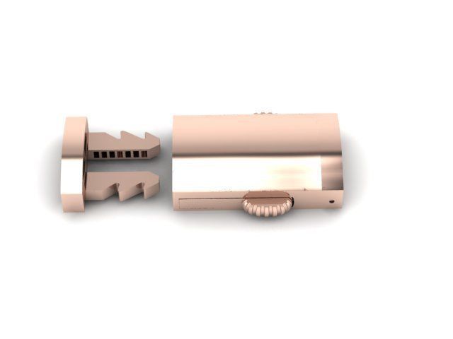 Lock bracelet or necklace clasp 3D print model 3D model 3D printable ...