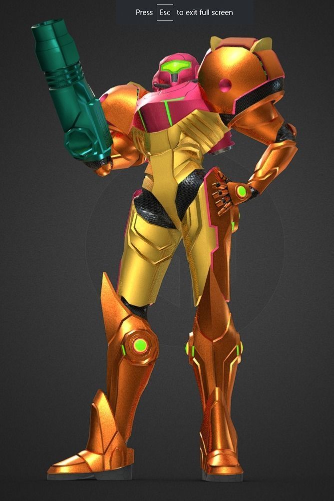 3D model Metroid - Samus Varia Suit Rigged VR / AR / low-poly | CGTrader