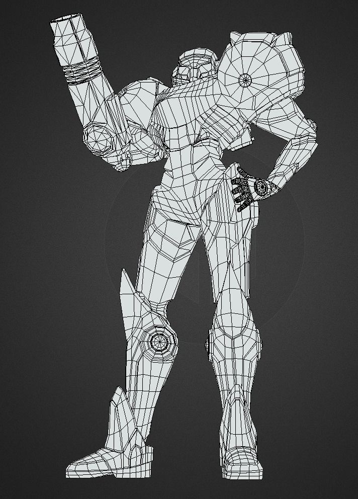 3D model Metroid - Samus Varia Suit Rigged VR / AR / low-poly | CGTrader