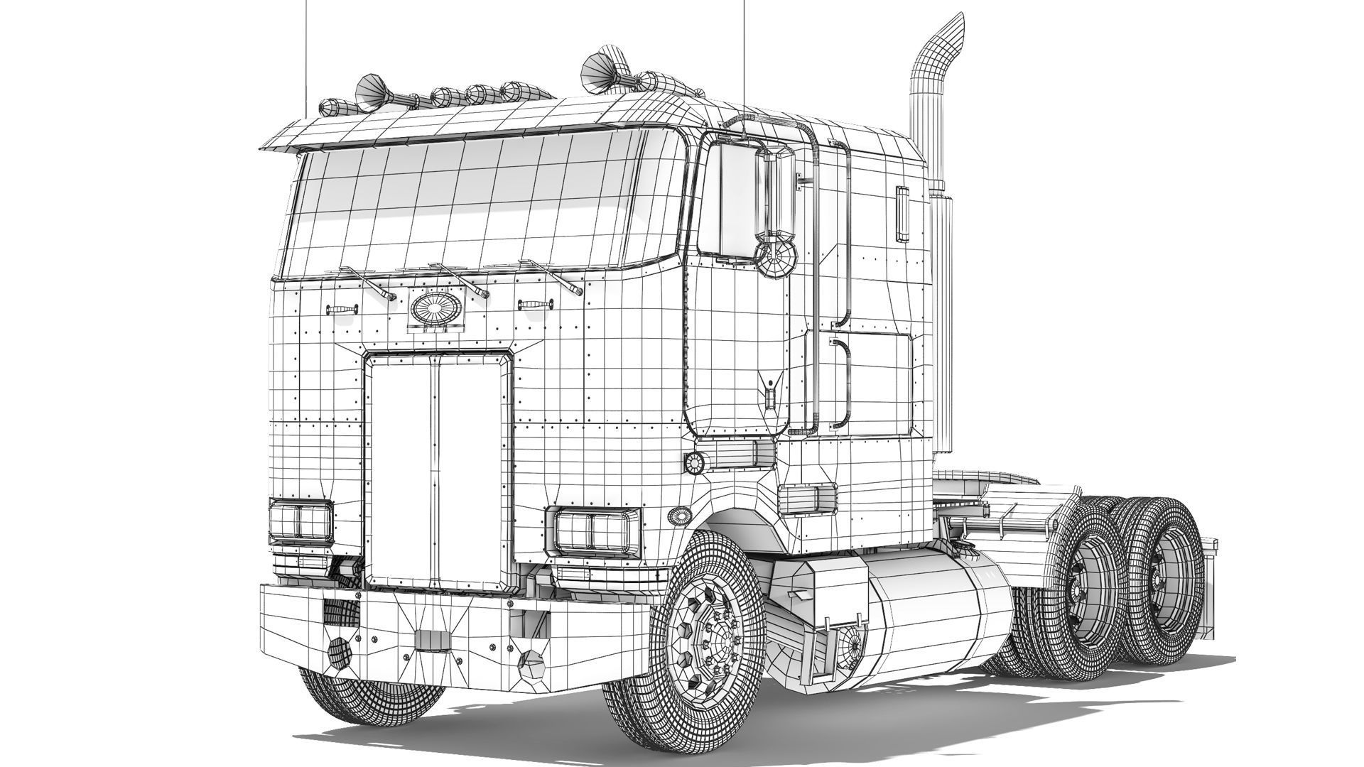 Peterbilt 362 6x4 1981 3D model | CGTrader