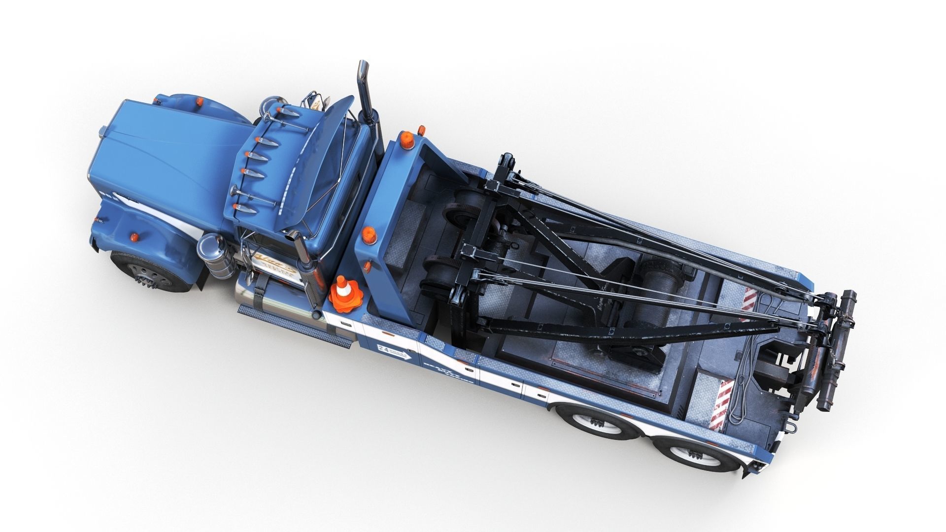 3D model Kenworth W900A wrecker truck VR / AR / low-poly | CGTrader