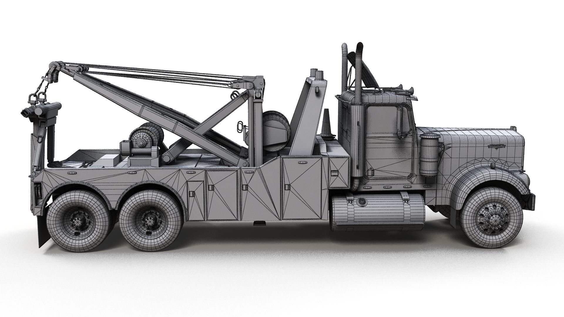 3D model Kenworth W900A wrecker truck VR / AR / low-poly | CGTrader