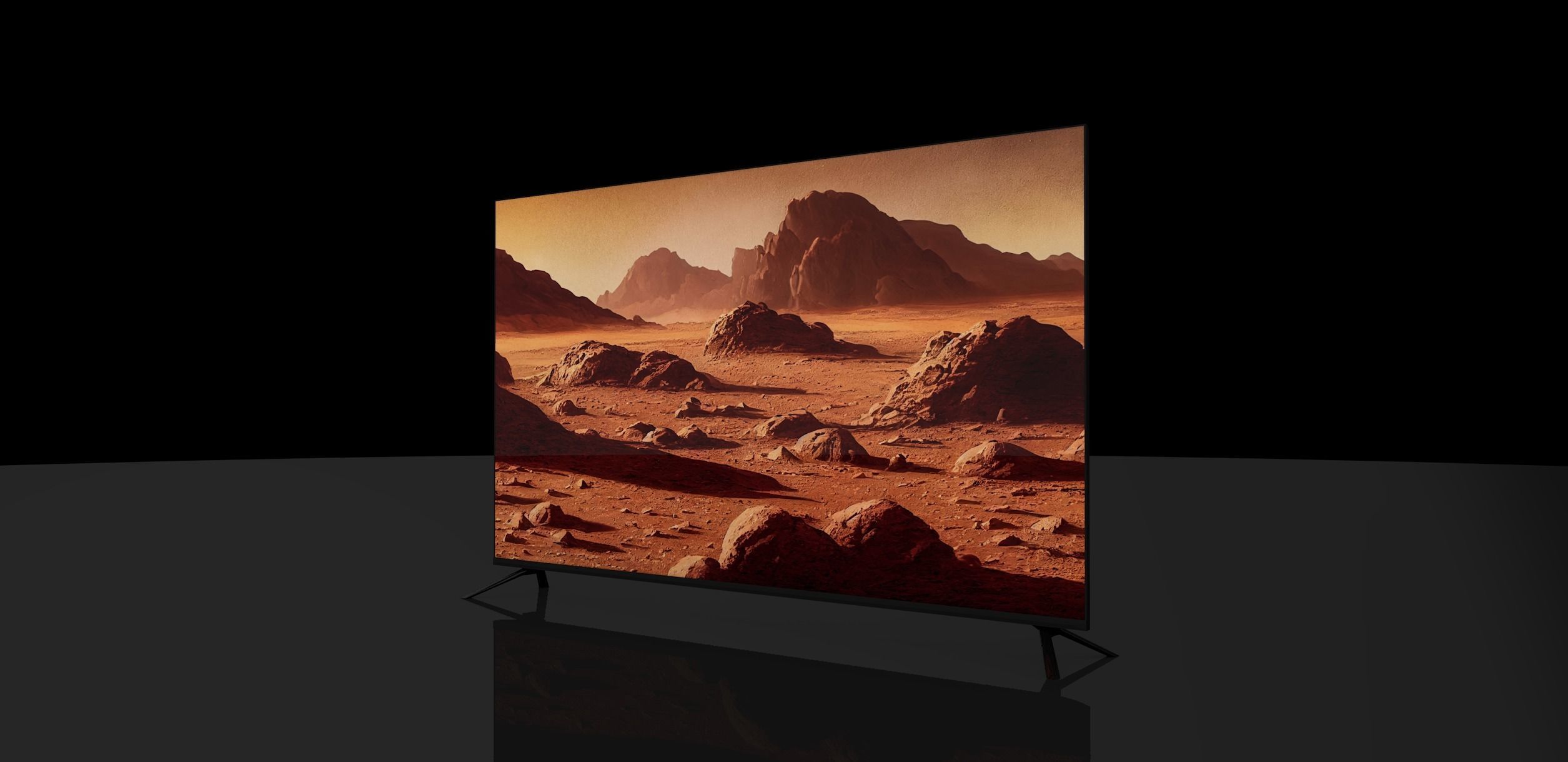 55 inch Television free 3D model | CGTrader