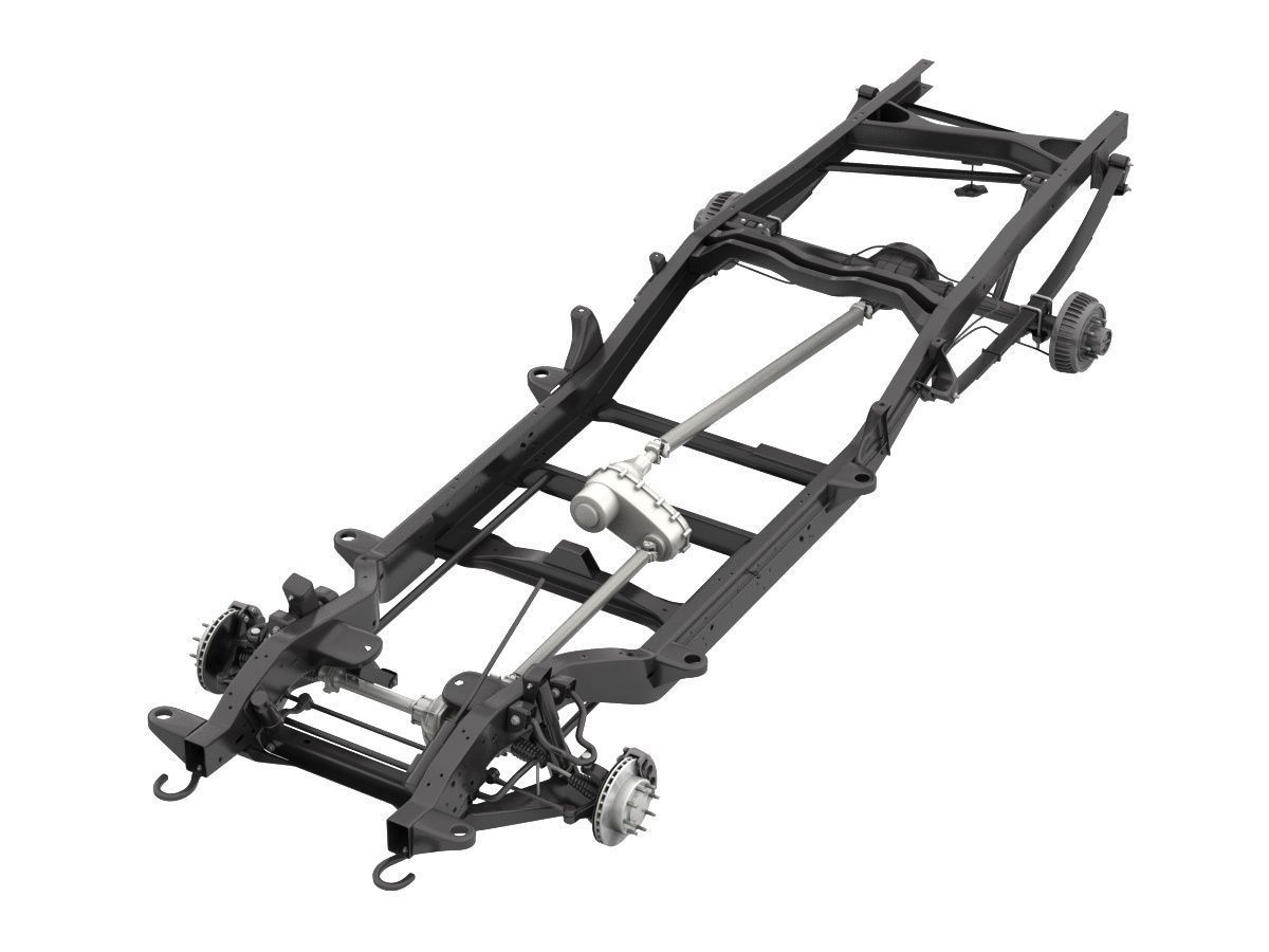 PICKUP TRUCK CHASSIS 7 3D model | CGTrader