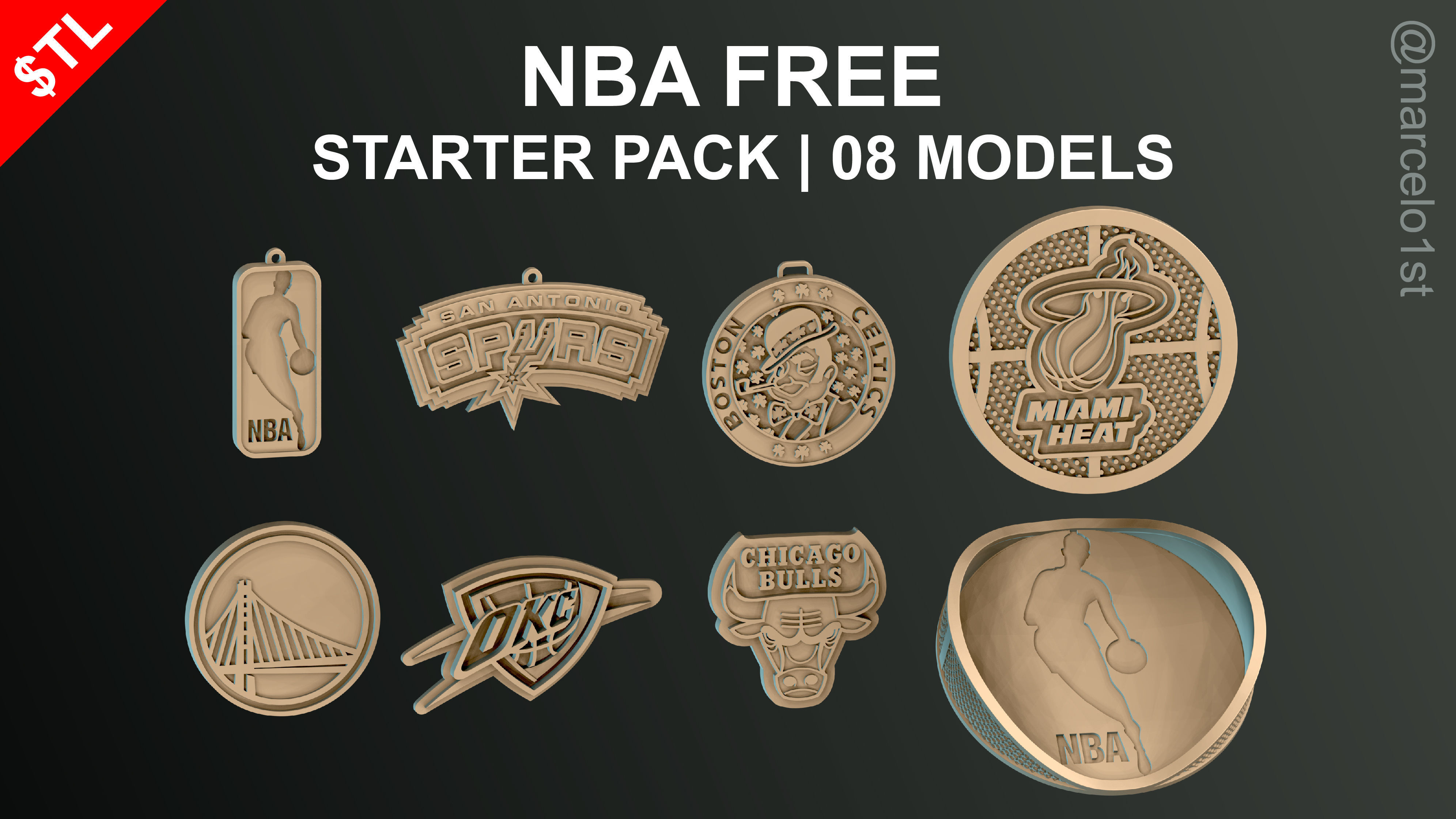 NBA Free Starter Pack - Taste the NBA Greatness free 3D model 3D ...