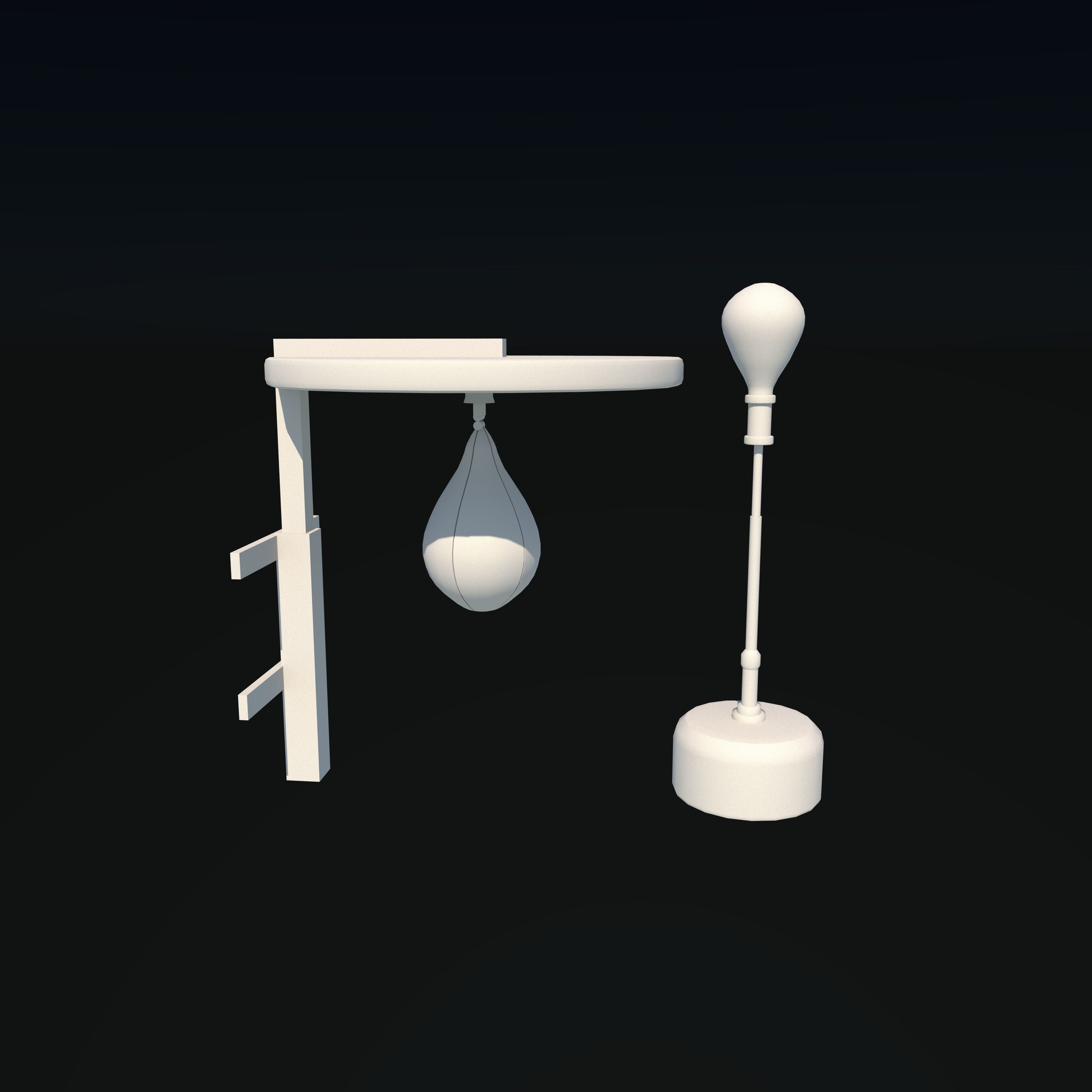 Reflex Punch Bag 3D model animated | CGTrader