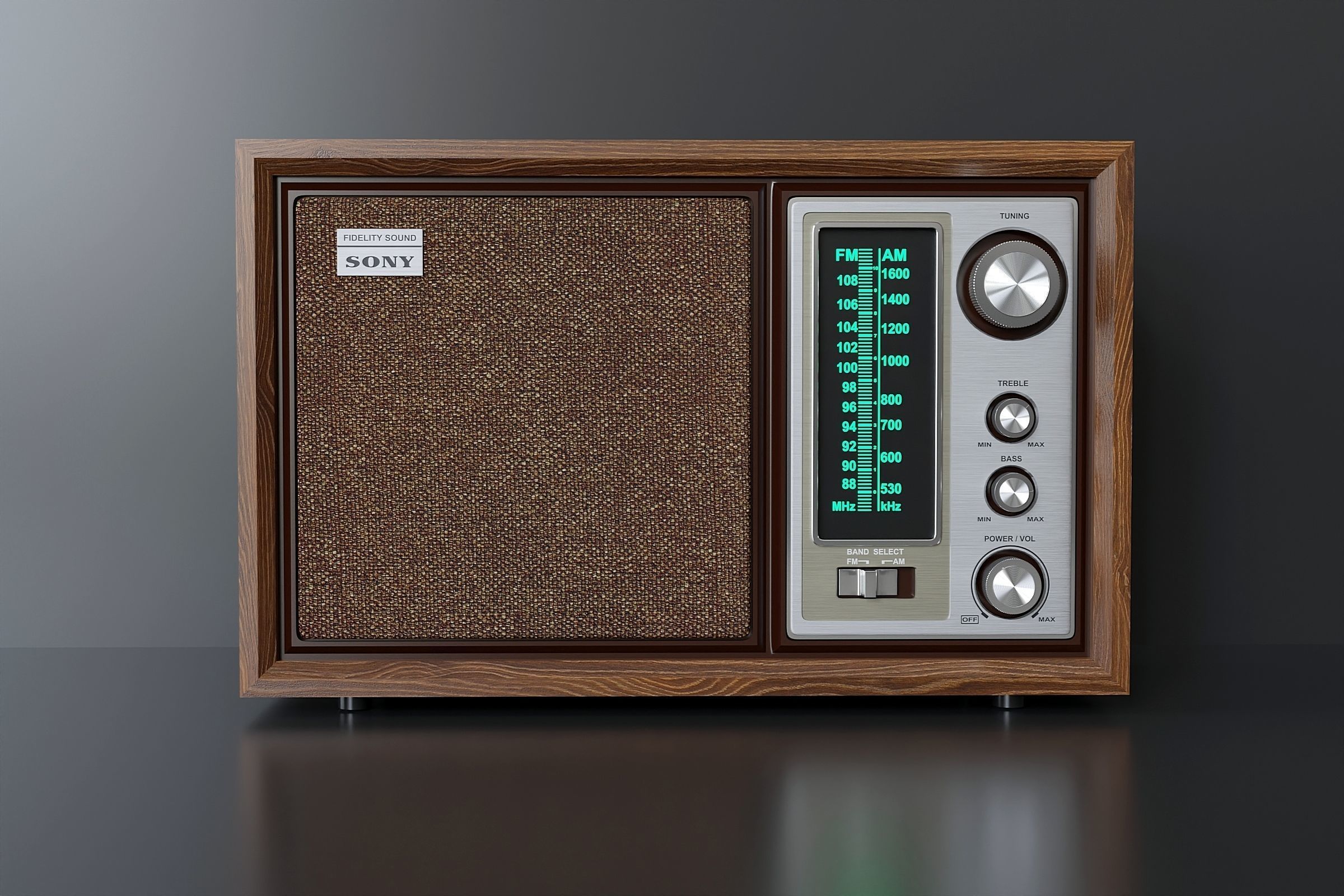 Vintage Japanese Receiver 023 3D model | CGTrader