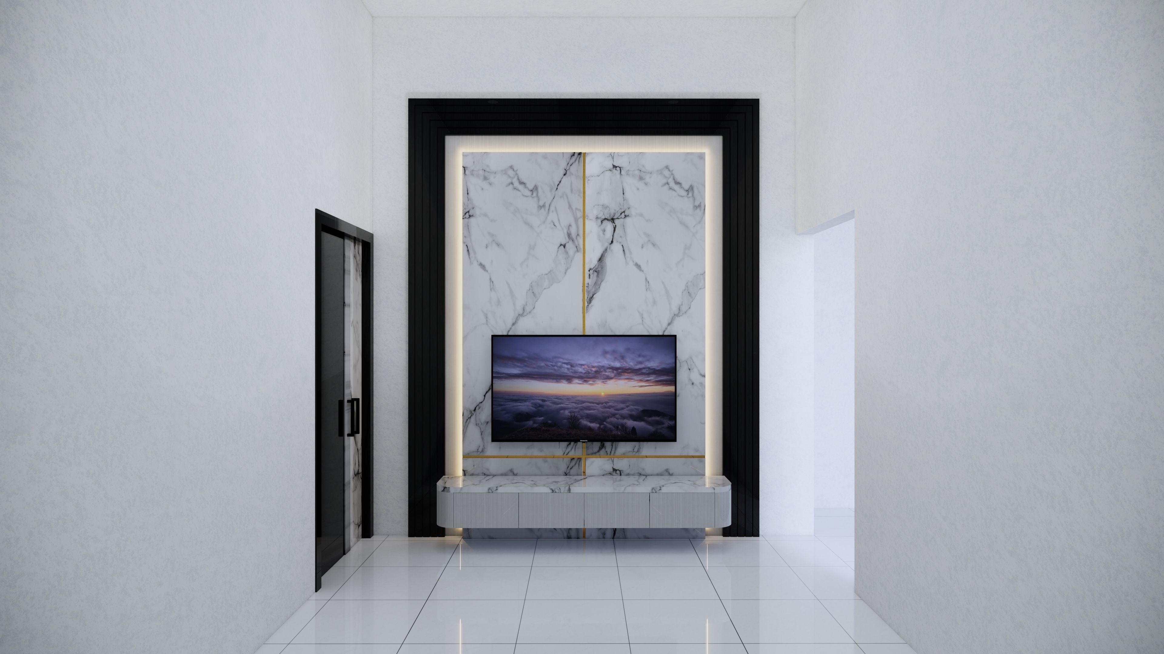 Backdrop TV free 3D model | CGTrader