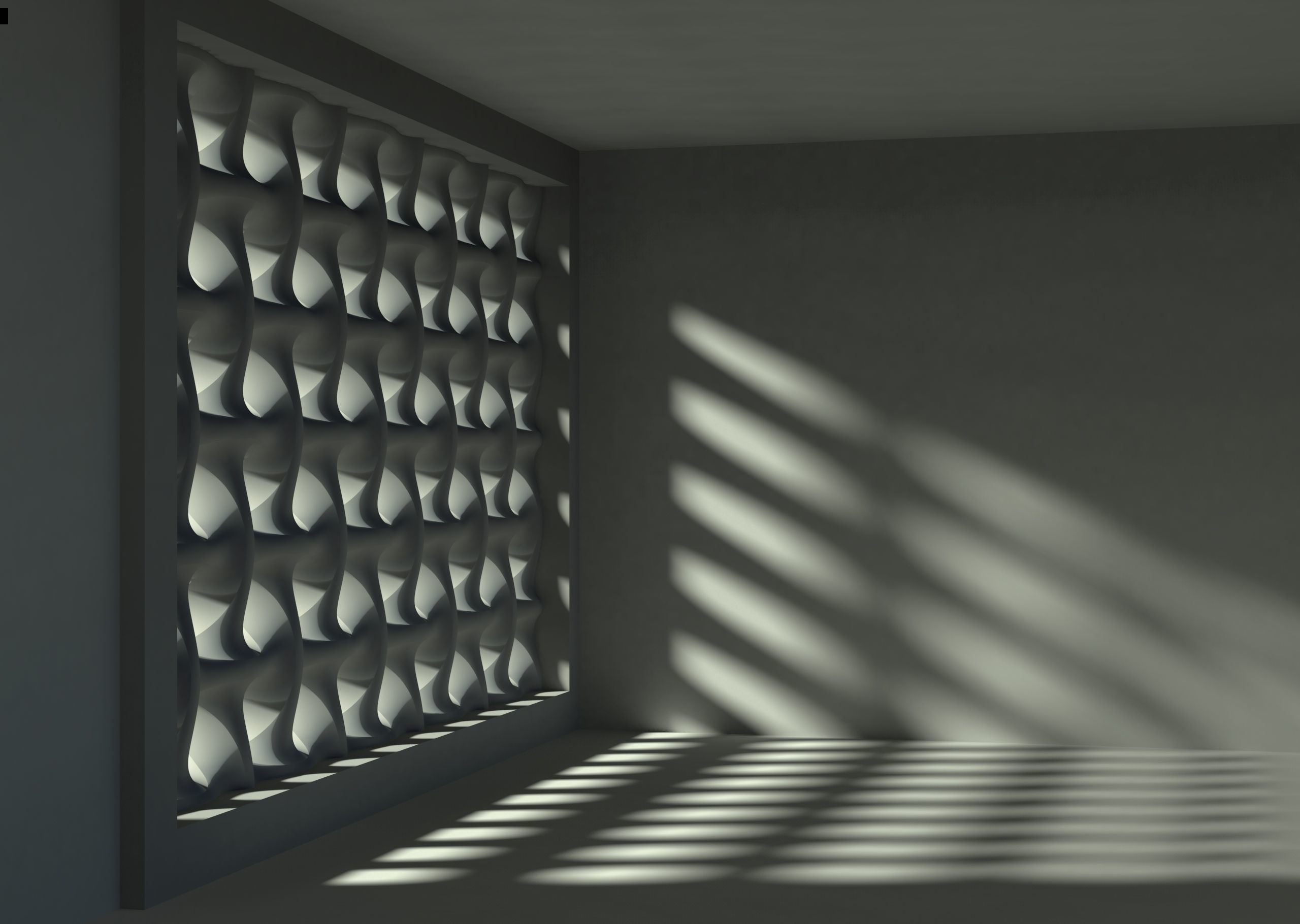 Erwin Hauer light-diffusing wall 3D model | CGTrader
