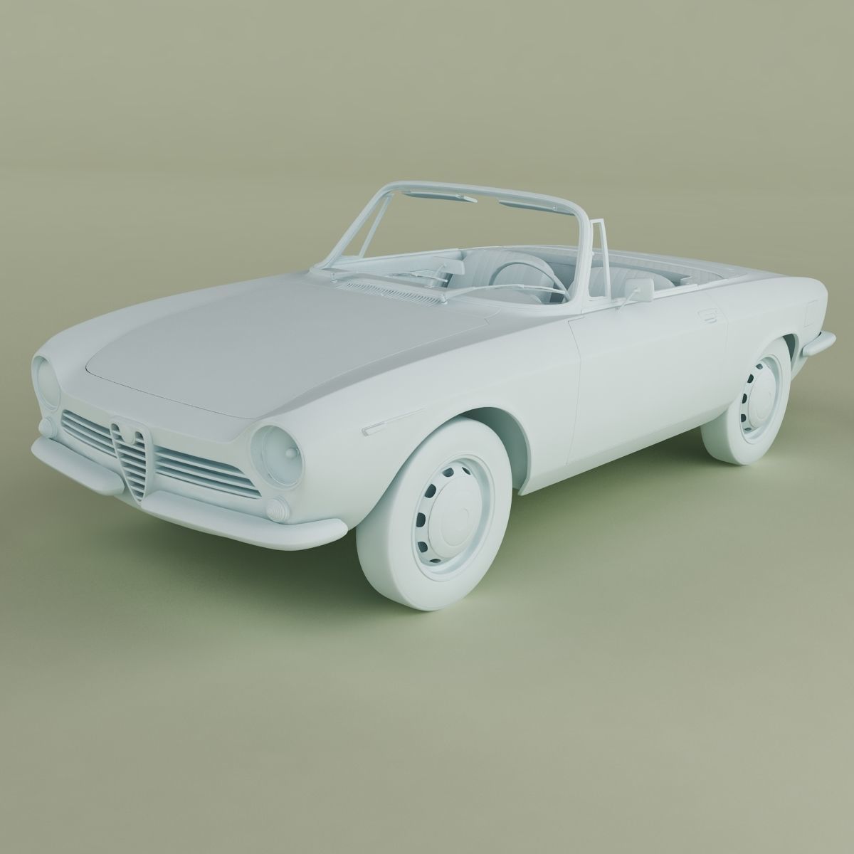 Alfa Romeo Giulia GT Spider Prototipo 3D model | CGTrader