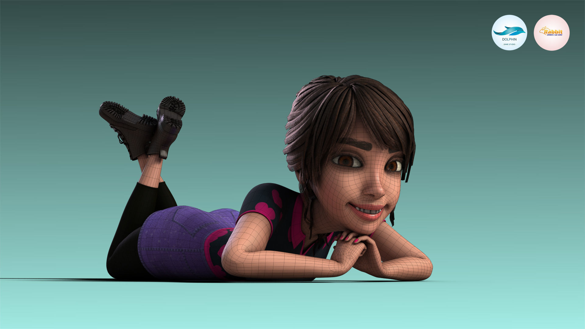 3D model Natalie 3D Maya Rigged Low-poly 3D model VR / AR / low-poly ...