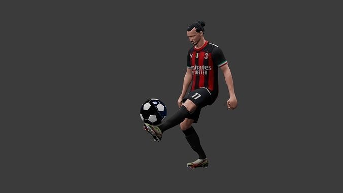player juggling 3D model animated rigged | CGTrader