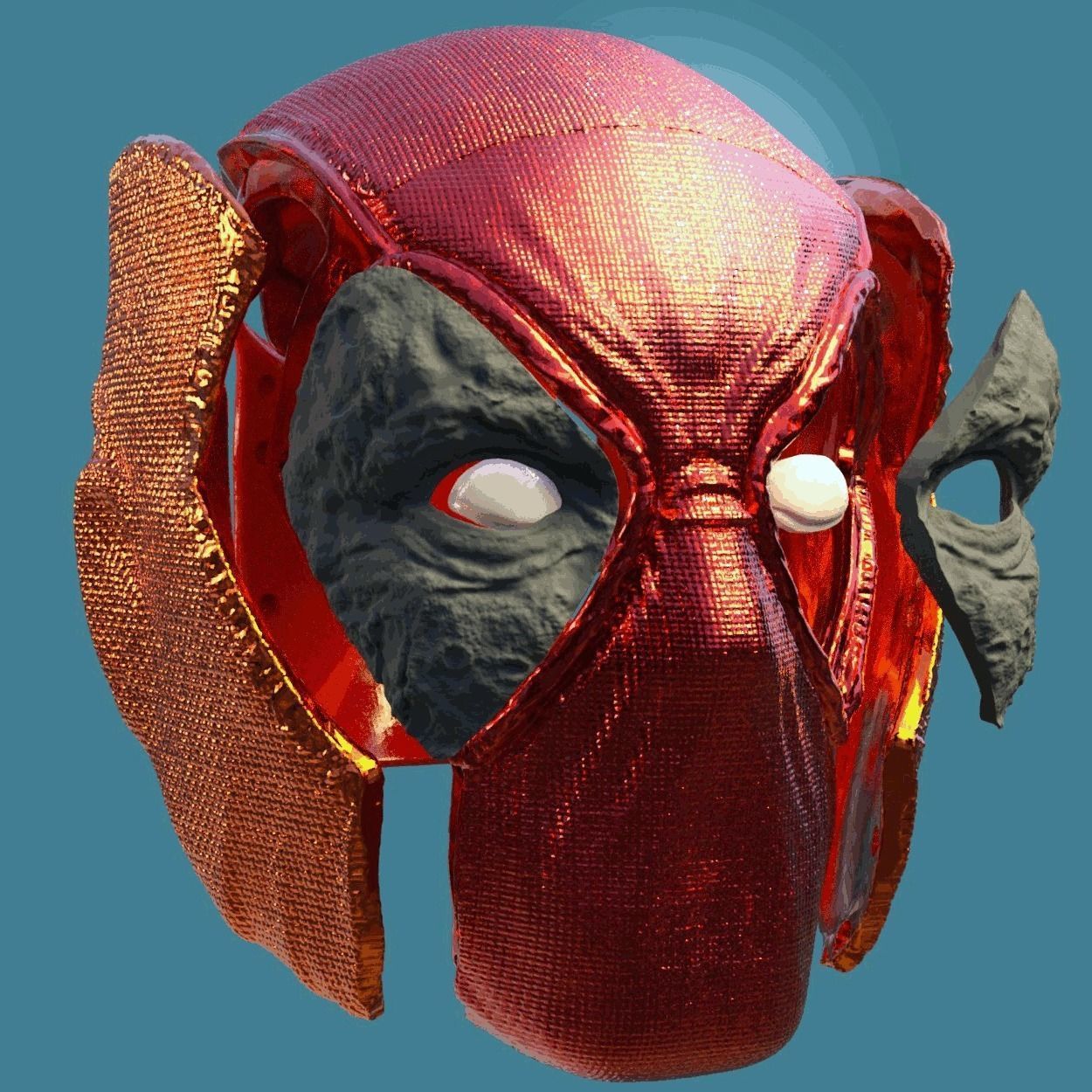 Deadpool helmet version Alternate 3D model 3D printable | CGTrader