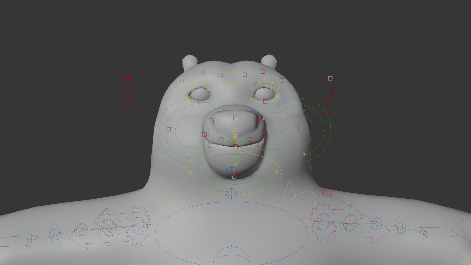 3D model Cartoon Panda LowPoly 3D model Rigged Blender Ready VR / AR ...