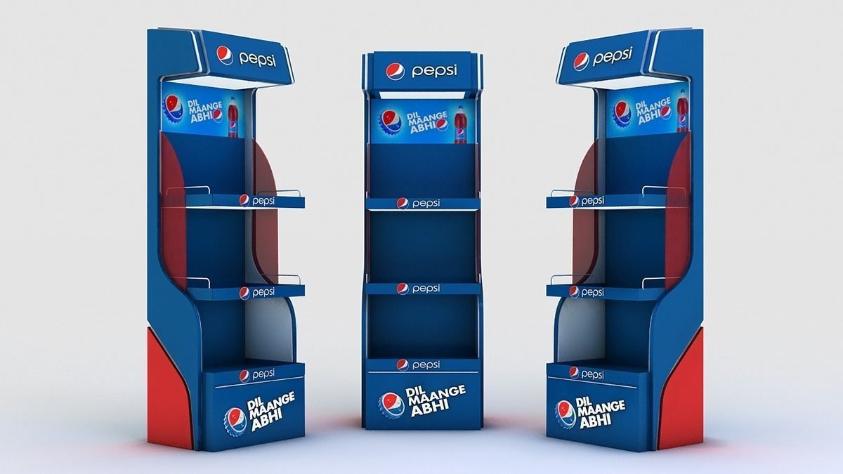 3D model Pepsi and Cola Cool Drink Stand VR / AR / low-poly | CGTrader