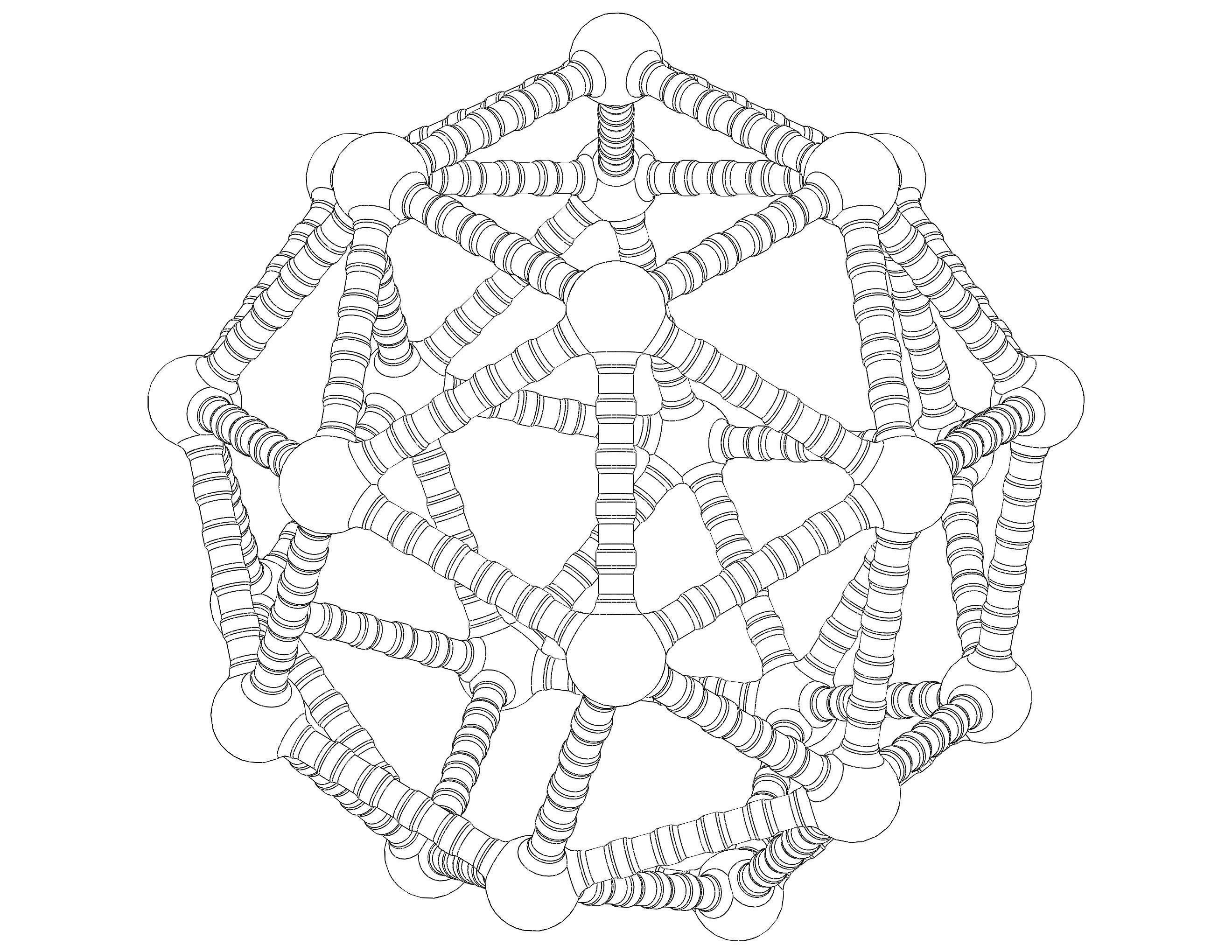Snub Cube Structures with Atoms 3D model 3D printable | CGTrader Snub Cube Structures with Atoms 3D model 3D printable | CGTrader
