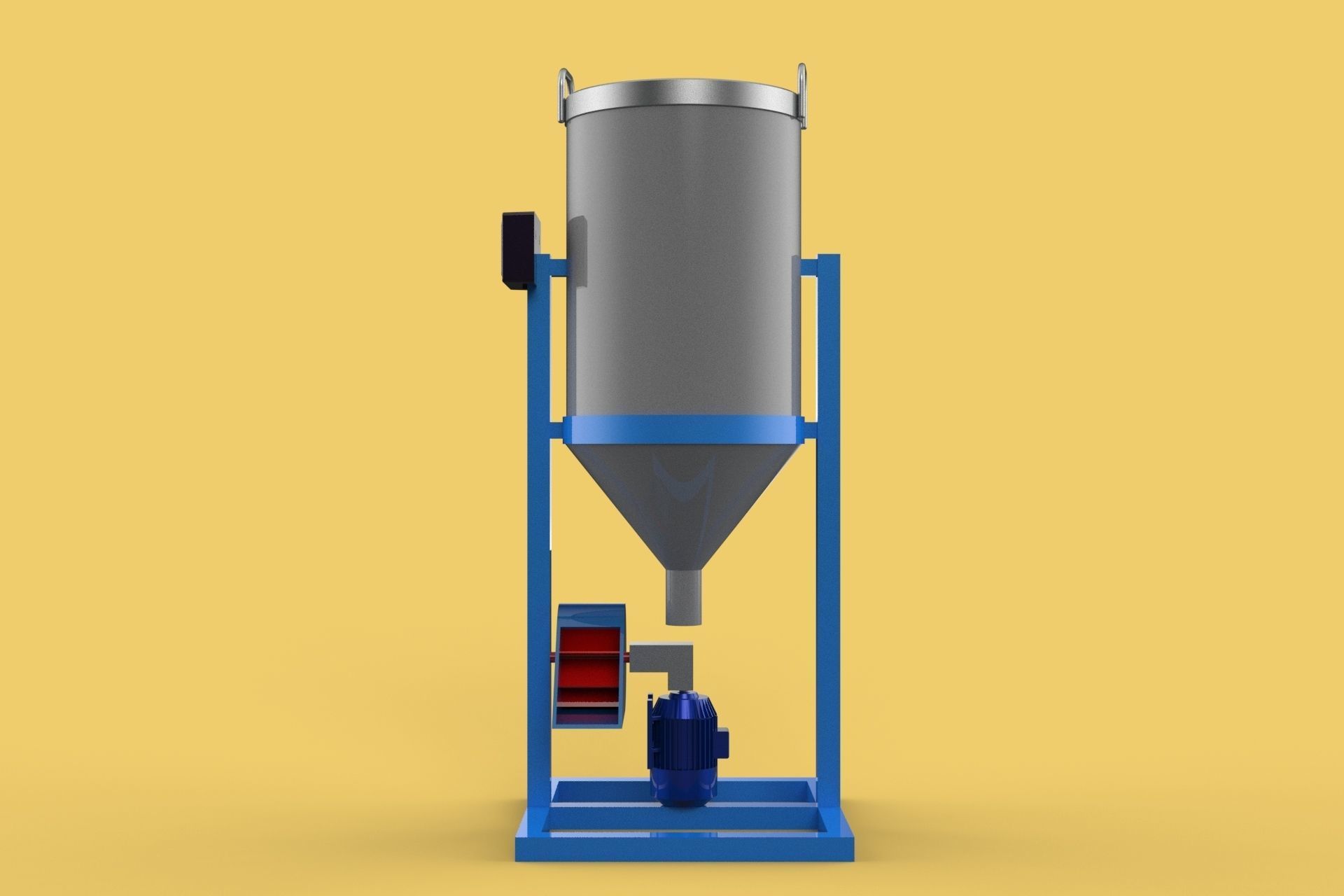 DUAL DIRECTIONAL FISH FEEDER CENTRIFUGAL SPREADER ROTARY 3D model ...