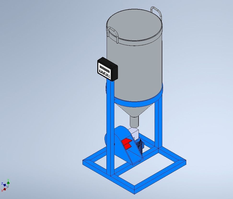 DUAL DIRECTIONAL FISH FEEDER CENTRIFUGAL SPREADER ROTARY 3D model ...