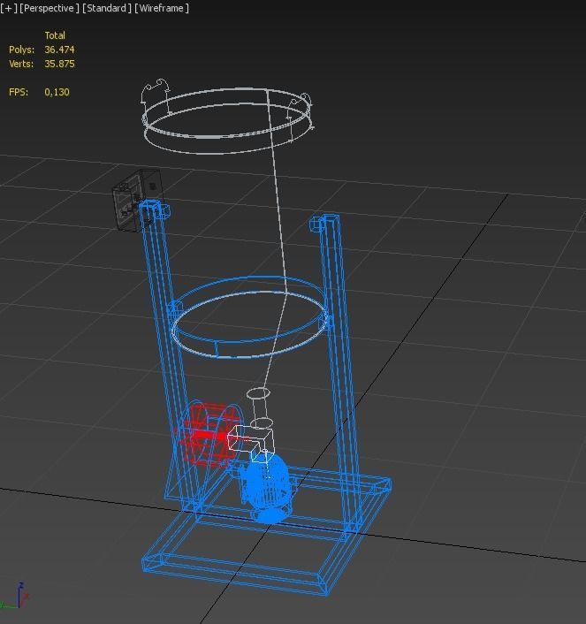 DUAL DIRECTIONAL FISH FEEDER CENTRIFUGAL SPREADER ROTARY 3D model ...