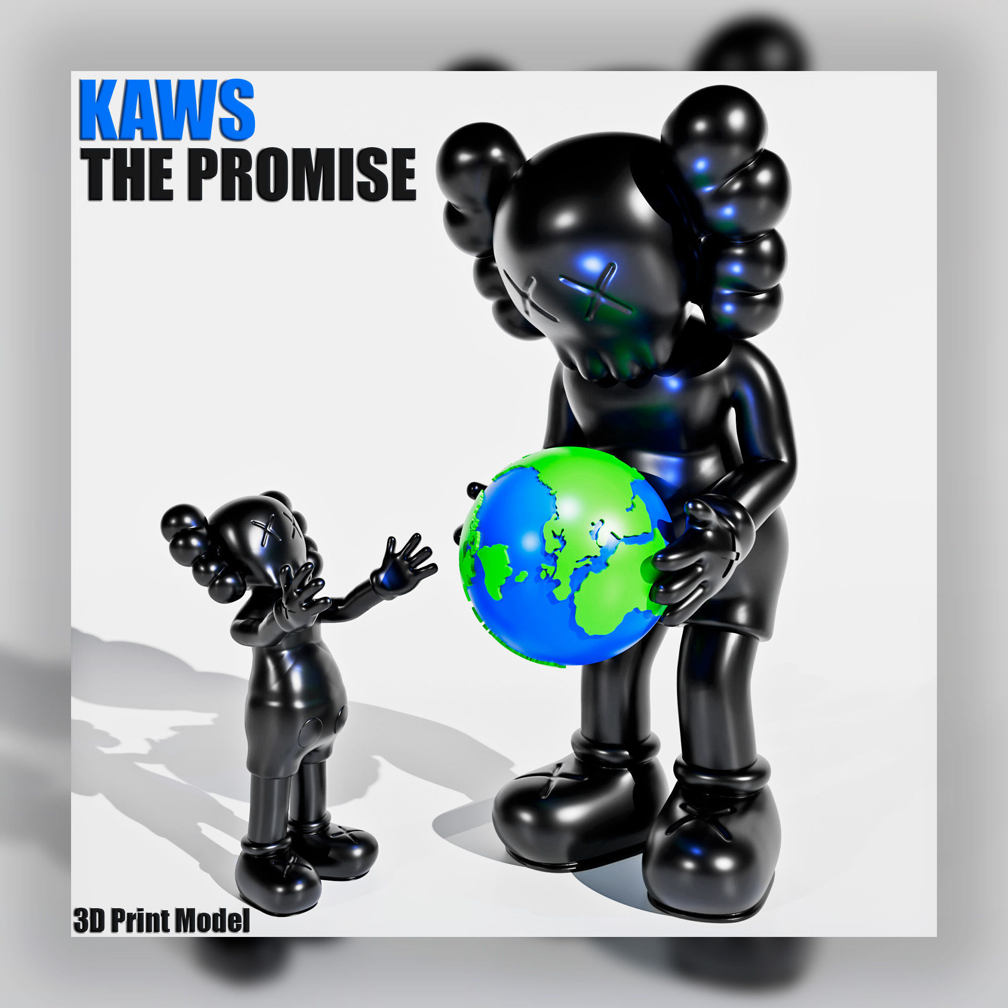 KAWS THE PROMISE FIGURE 3D PRINT MODELS ART Toy 3D model 3D printable ...