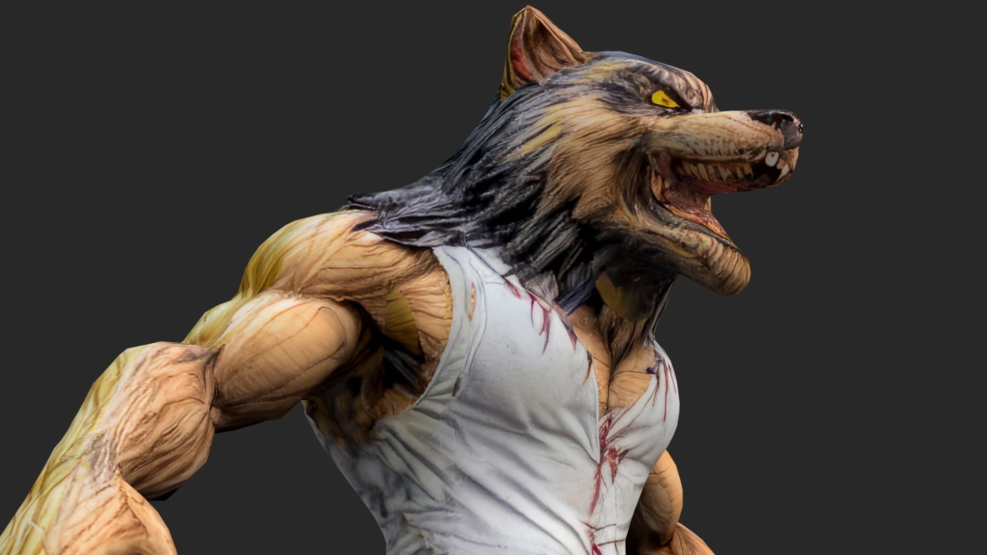 3D model Wolfman Cartoon VR / AR / low-poly | CGTrader