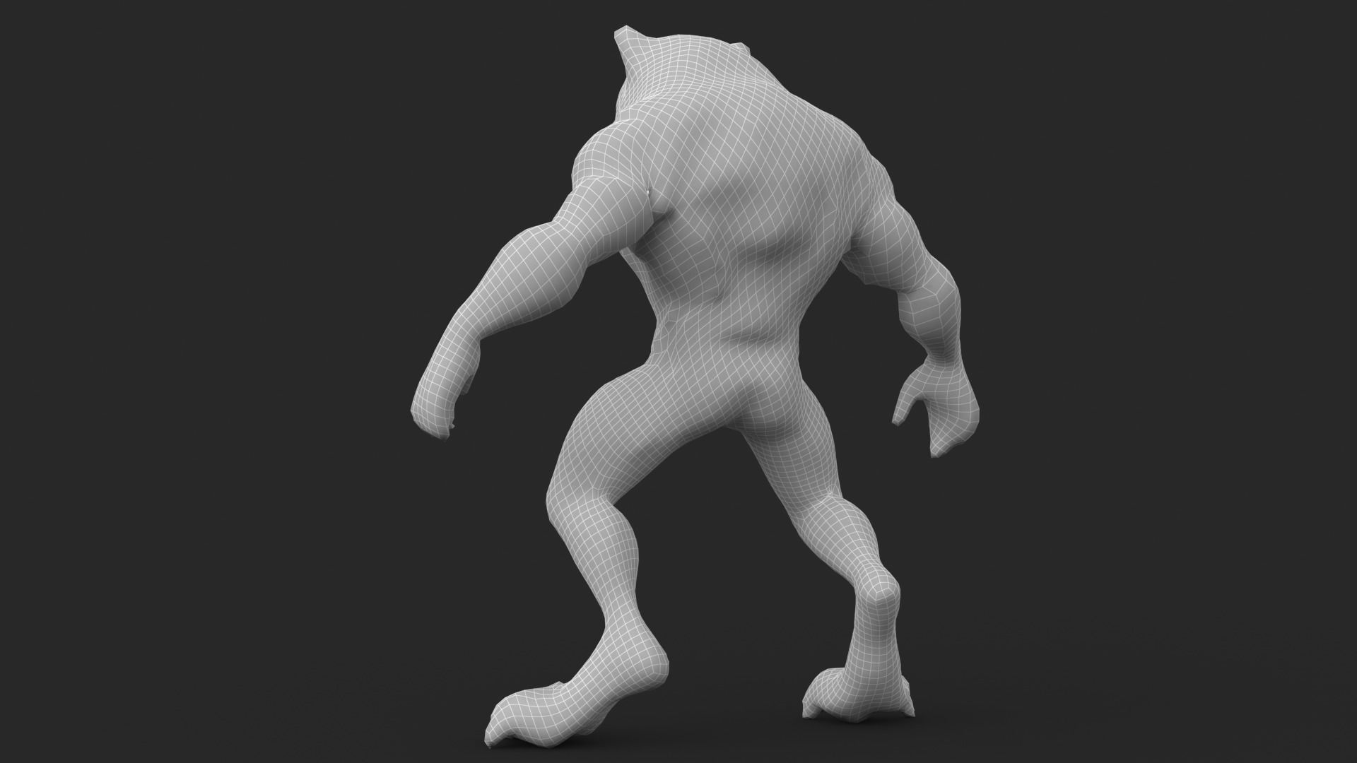 3D model Wolfman Cartoon VR / AR / low-poly | CGTrader