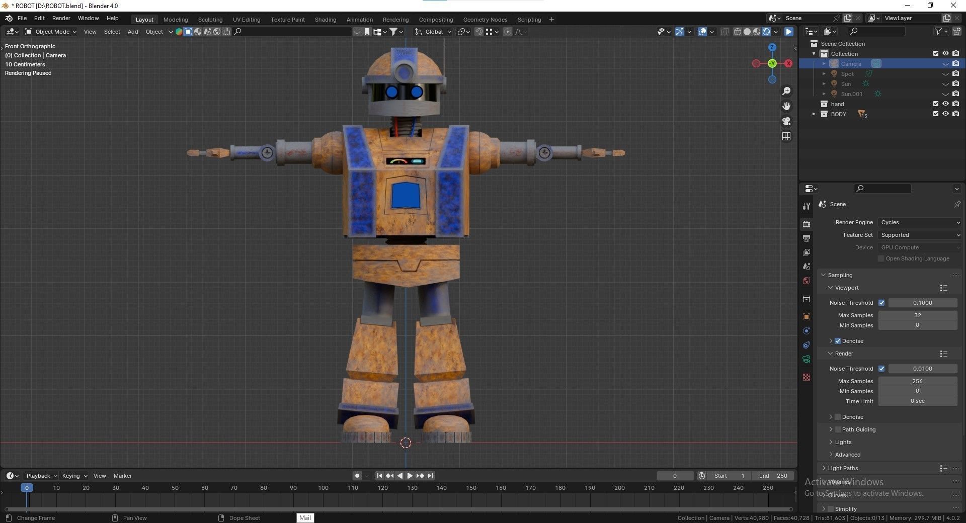 rusted robot 3d model free VR / AR / low-poly 3D model | CGTrader